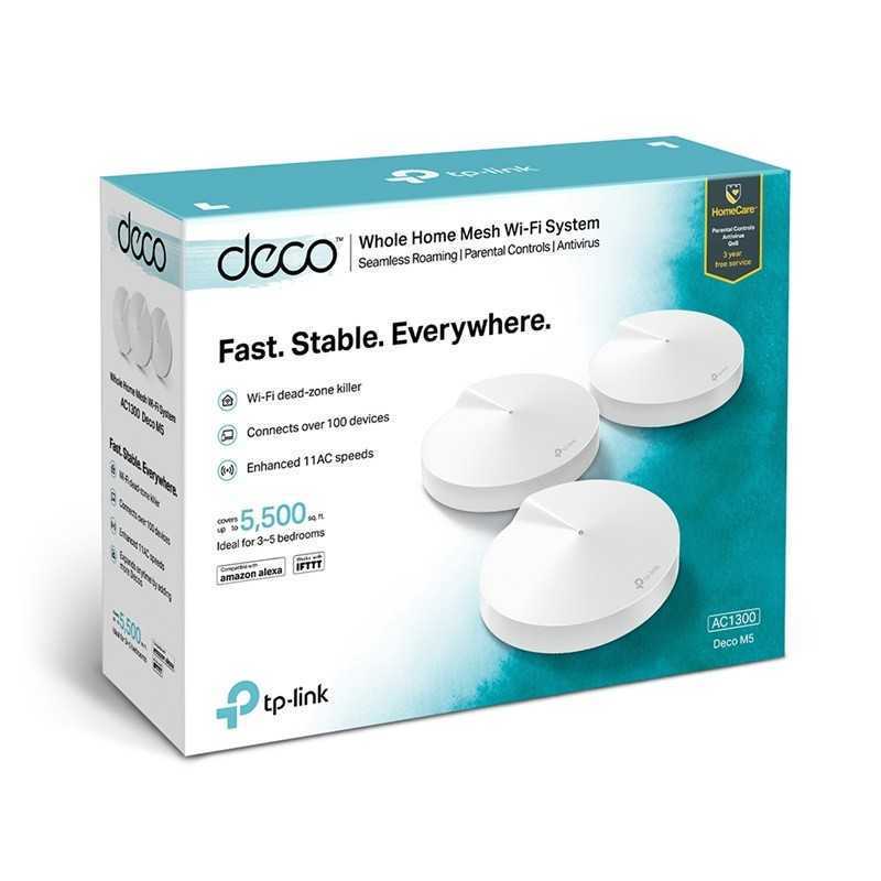 TP-Link Deco M5 (Pack de 3) | WiFi Mesh AC1300 | Couverture 400 m² ...