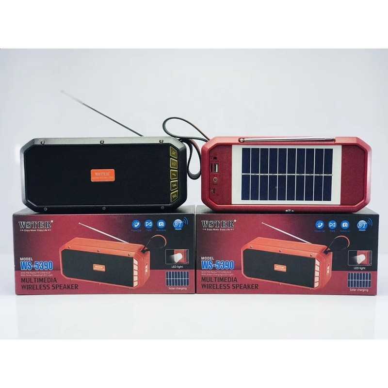 Radio Wster WS-5390 FM USB TF Card avec Torche