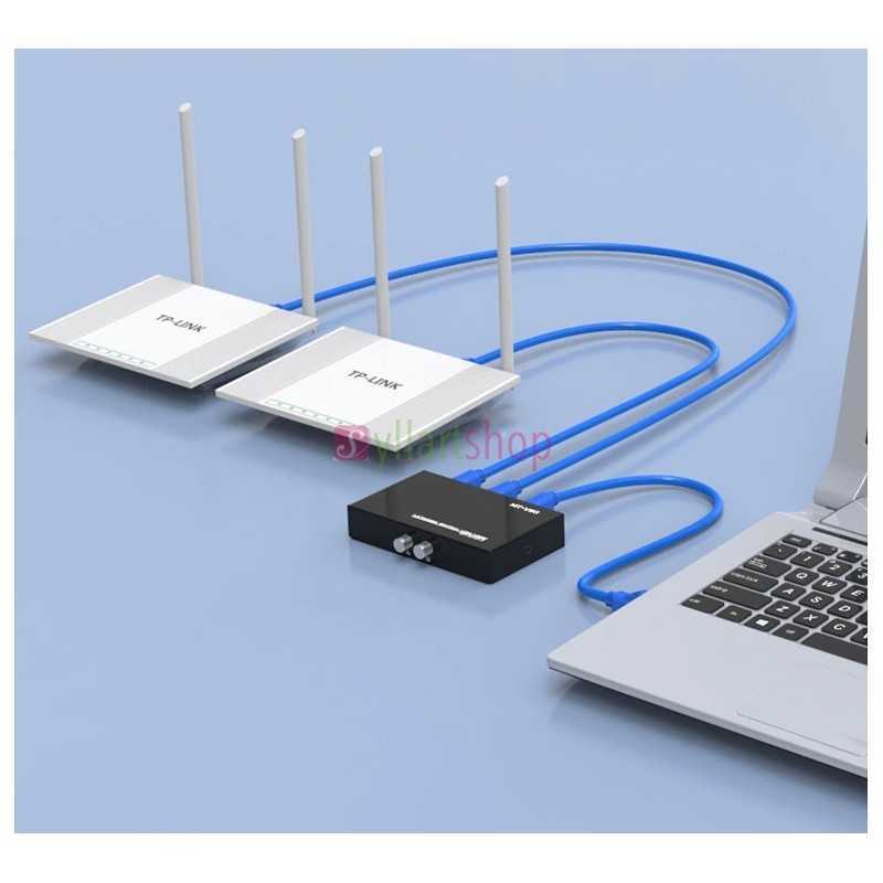 Switch réseau RJ45 2 en 1 MT-VIKI MT-RJ45-2