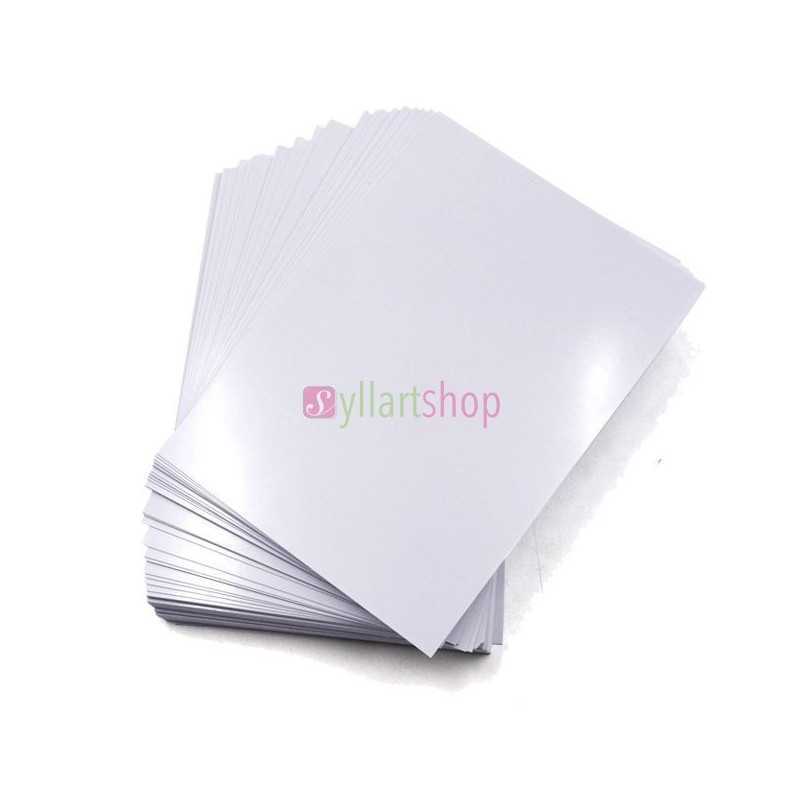 Paquet de 50 feuille de carte PVC (Badge PVC) blanc format A4