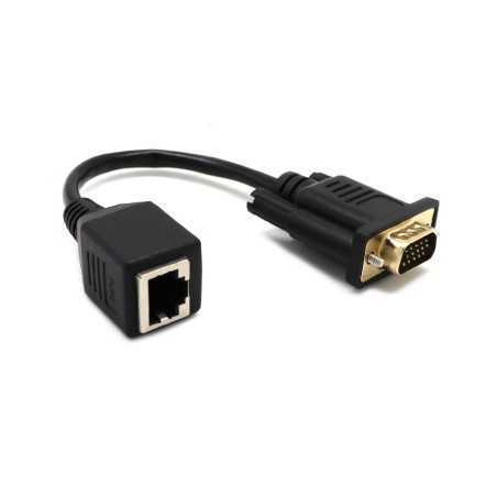 Adaptateur VGA vers RJ45, câble réseau vers VGA, affichage du ...