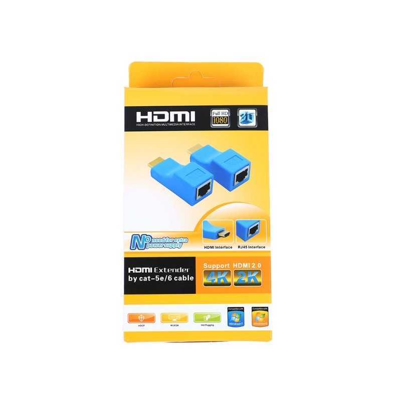 Extension HDMI vers RJ45 RS-HDEXT30M convertisseur de câble réseau ...