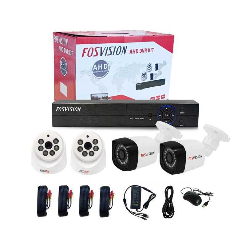 Kit 4 caméra fosvision système de sécurité domestique Dvr 2MP, Vision ...