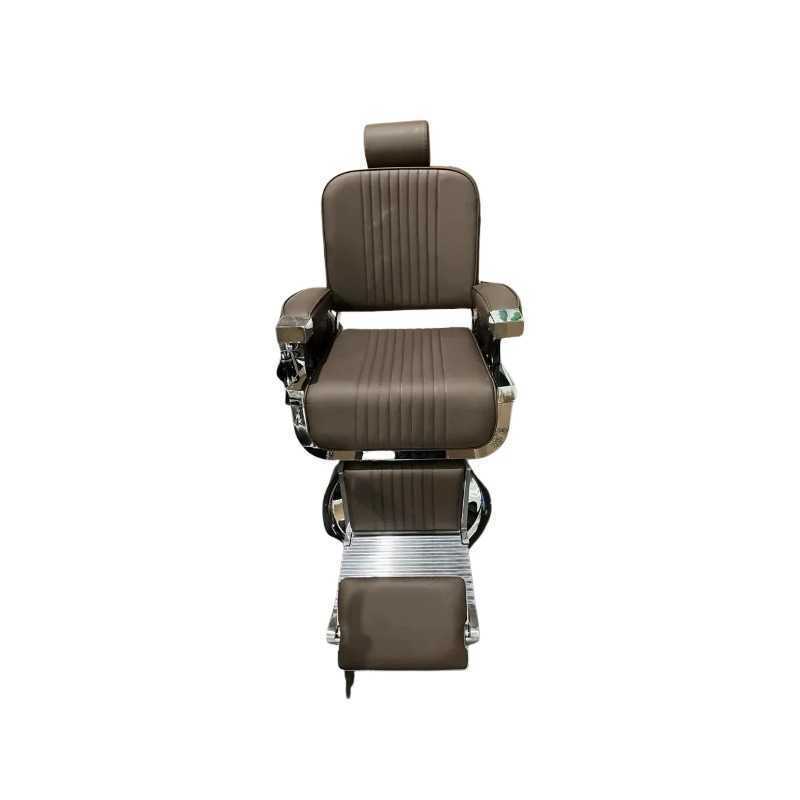 Chaise de barbier professionnel RS-BC8740BR avec un socle stable