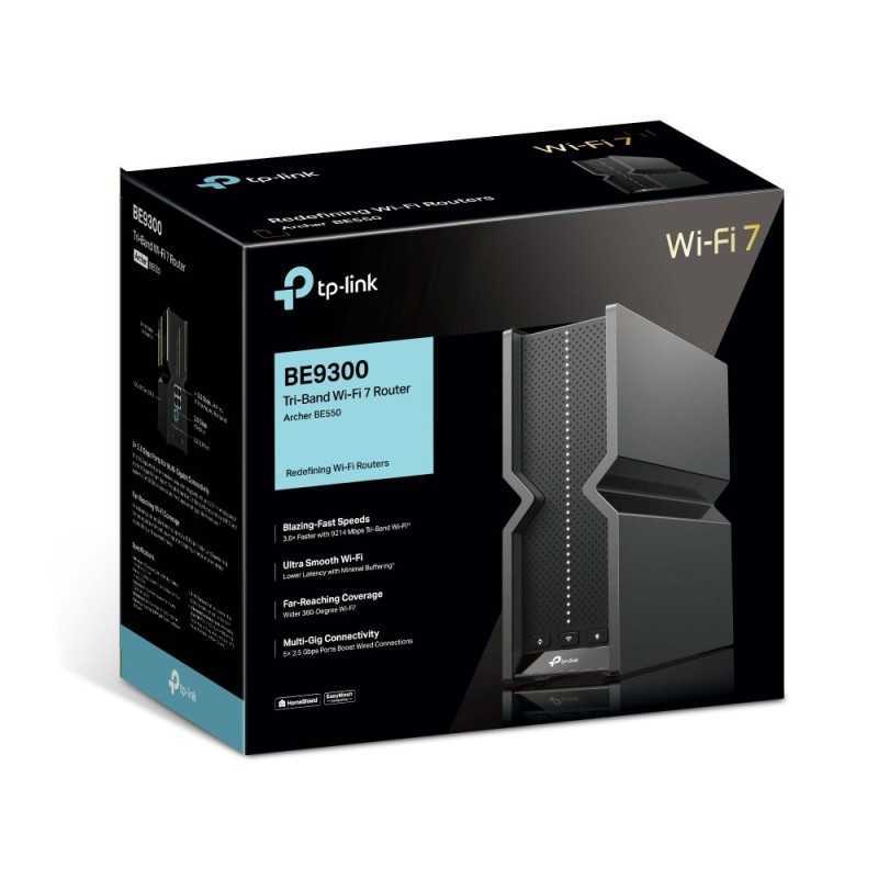 Routeur TP-LINK Archer BE550 | Wi-Fi 7 Tri-Bande BE9300 | 5 Ports 2.5 ...