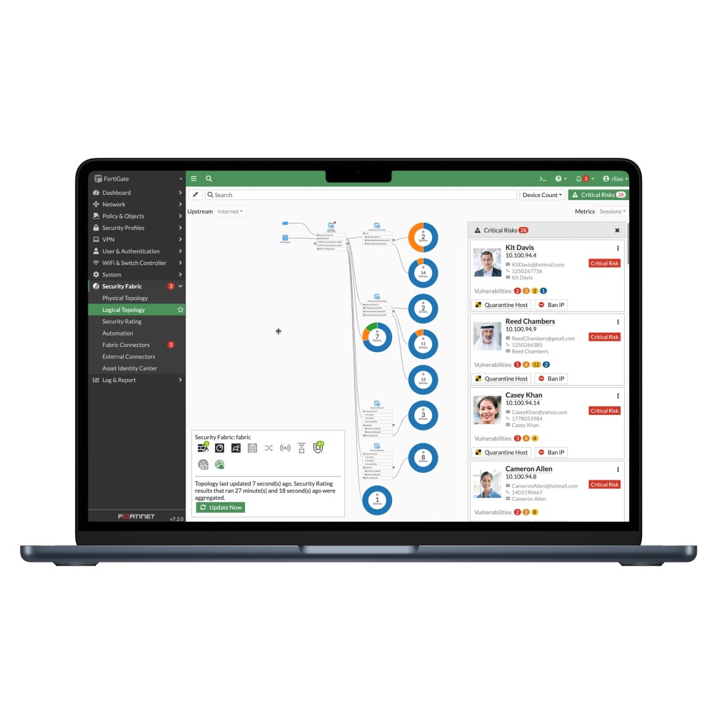 FORTINET FortiGate-40F Firewall Appliance - 5 ports Gigabit Ethernet ...