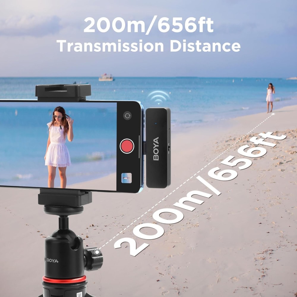 Micro Cravate Sans Fil 4 Canaux pour iPhone/iPad | Boya BY-V4D ...